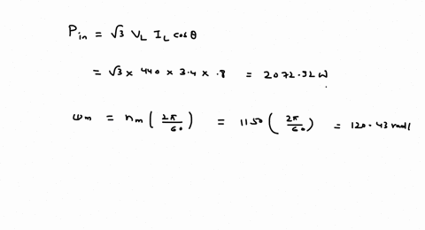 ⏩SOLVED:A 440-V -rms (line-to-line voltage) threephase induction ...