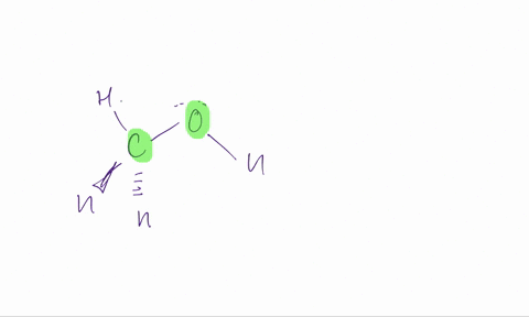 SOLVED:Draw the three-dimensional shape of methanol, CH3 OH. Indicate ...