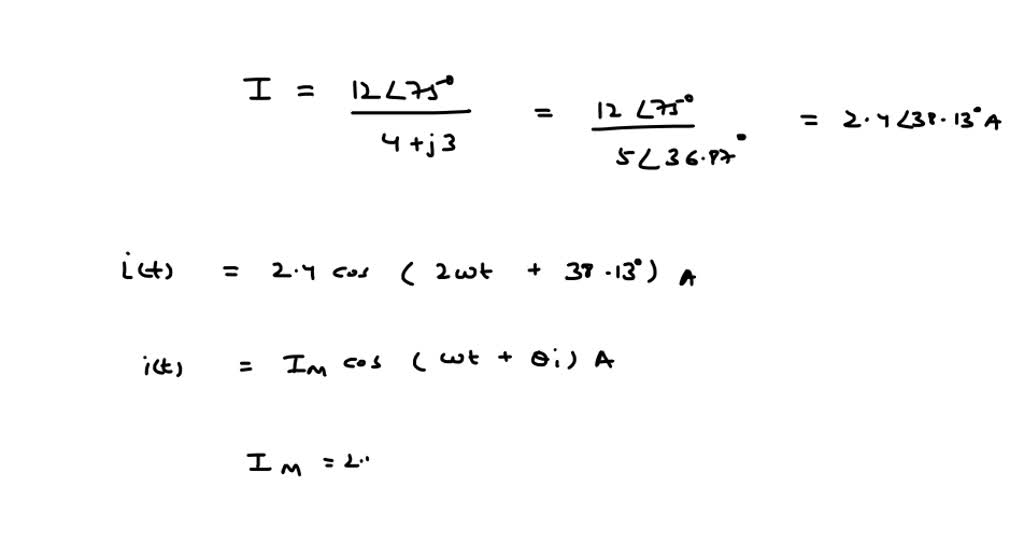SOLVED:Determine the equations for the current and the instantaneous ...