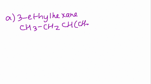 SOLVED:Draw the condensed structural formula for each of the following ...