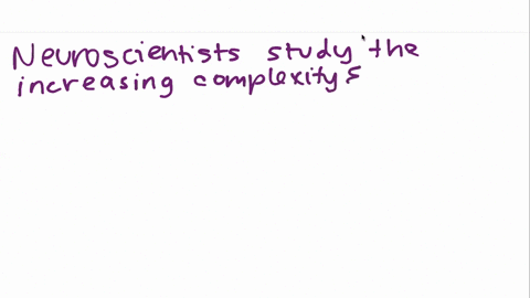 The increasing complexity and hierarchy of the nervous...