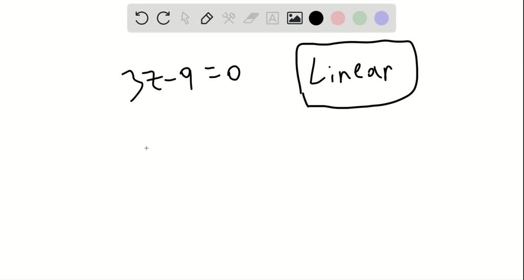 SOLVED:Determine if the equation is linear, quadratic, or neither. If ...