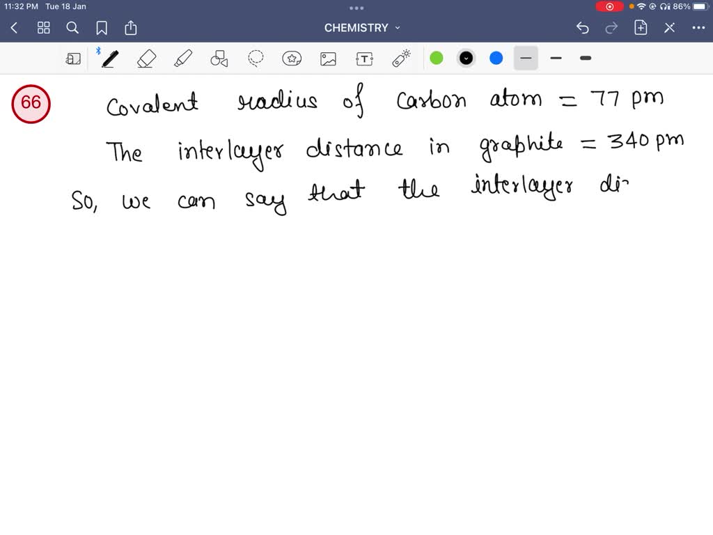 SOLVED:The interlayer distance in graphite is (1) very small, the ...