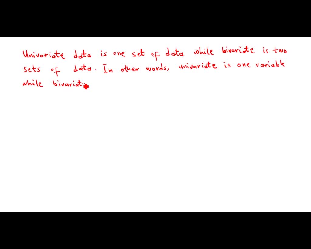What Is The Difference Between Univariate Data And Bi SolvedLib