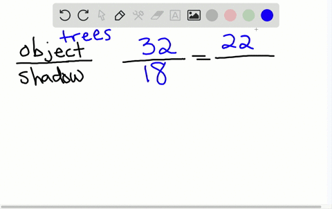 SOLVED:A 32 -ft tree casts a shadow of 18 ft. How long will the shadow ...
