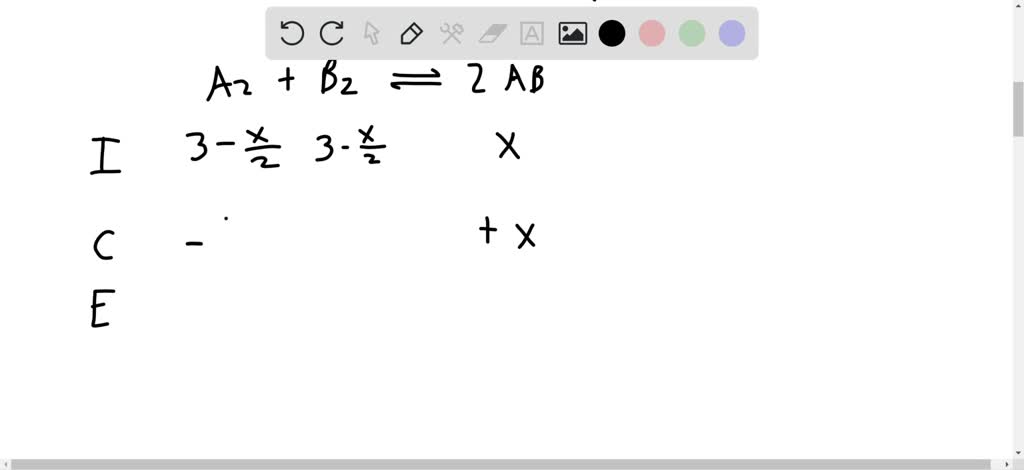 Solved Consider The Following Reaction At A Certain Temperature A2 B2 ⇌