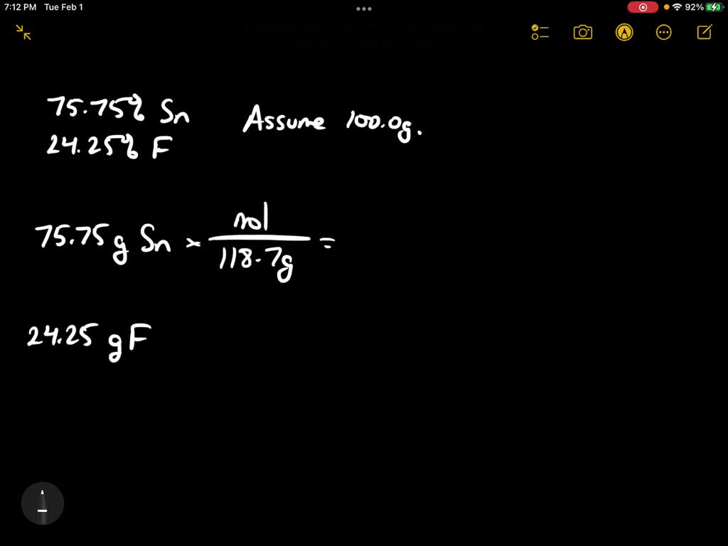 SOLVED:What is the empirical formula of stannous fluoride, the first ...