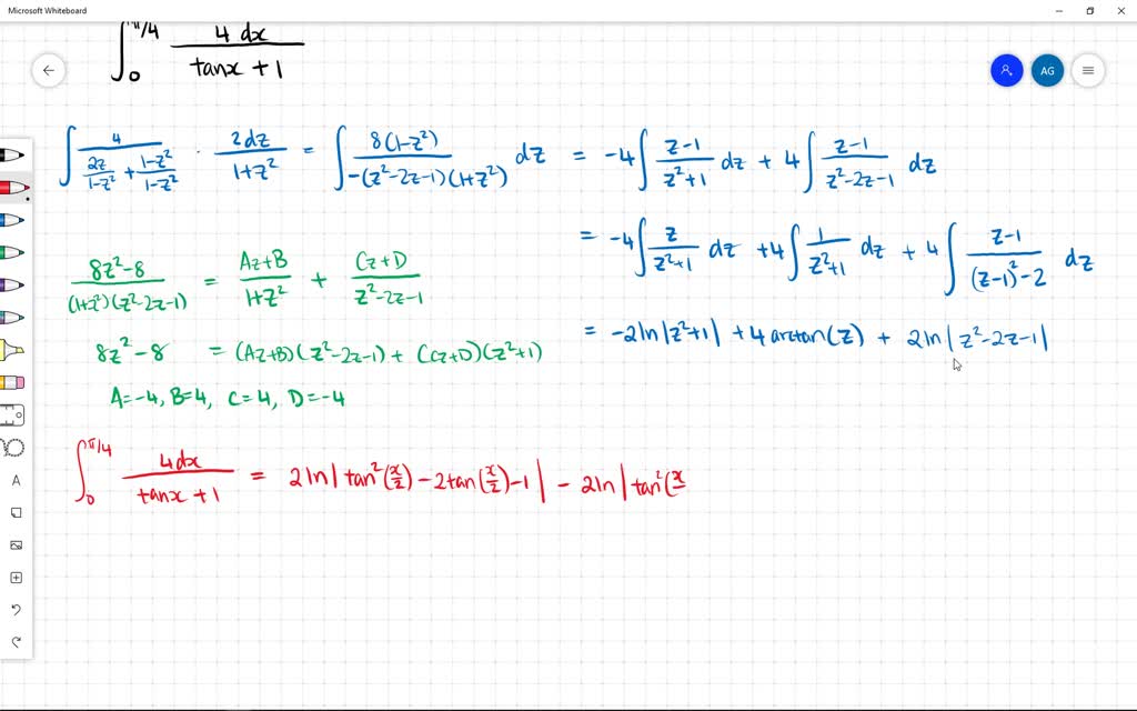 ⏩SOLVED:Weierstrass Substitution use the following substitution ...