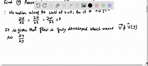 SOLVED:Consider the laminar sublayer of a turbulent boundary layer flow ...