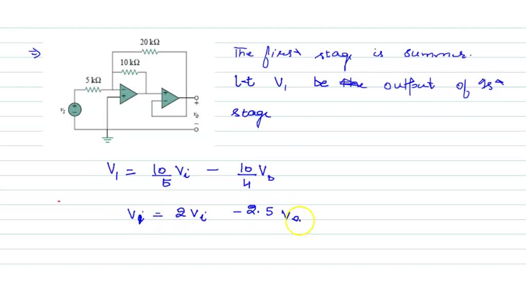 SOLVED:Find the voltage gain vo / vs of the circuit in Fig. 5.74