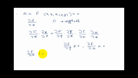 SOLVED:Assume that F(x, y, z(x, y))=0 implicitly defines z as a ...