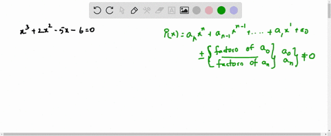 SOLVED:Use the rational roots theorem and the remainder theorem to ...