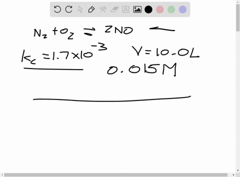 SOLVED:Consider the equilibrium N2( g)+O2( g) ⇌2 NO(g) At 2300 K the ...