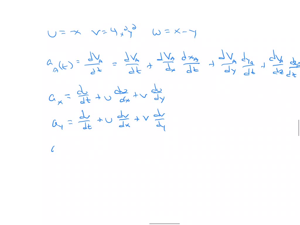 ⏩SOLVED:Determine the acceleration field for a three-dimensional… | Numerade