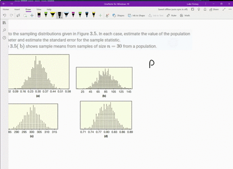 SOLVED:Refer to the sampling distributions given in Figure 3.5 . In ...