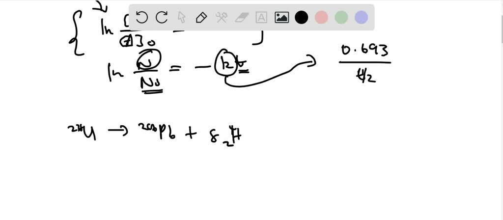 SOLVED:Uranium- 238 decays to lead- 206 with a half-life of 4.51 ×10^9 ...