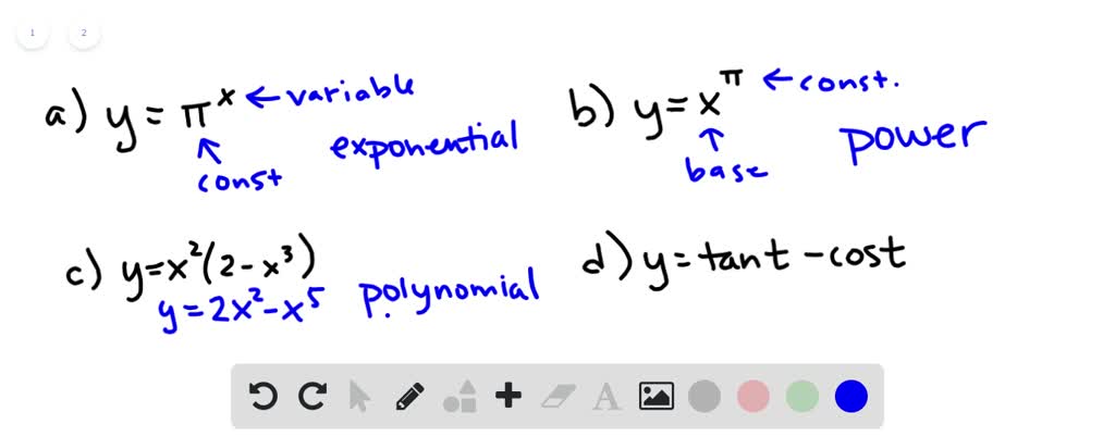 SOLVED:Classify each function as a power function… SOLVED:Classify each function as a power function…