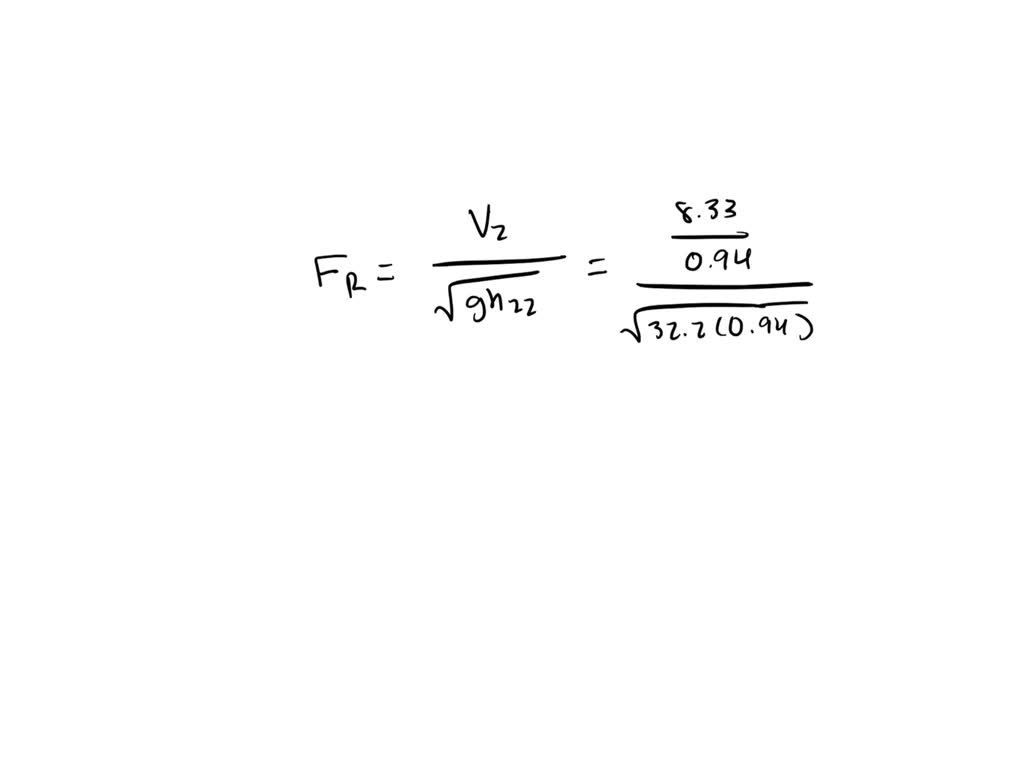SOLVED: Water in a rectangular channel flows into a gradual contraction ...