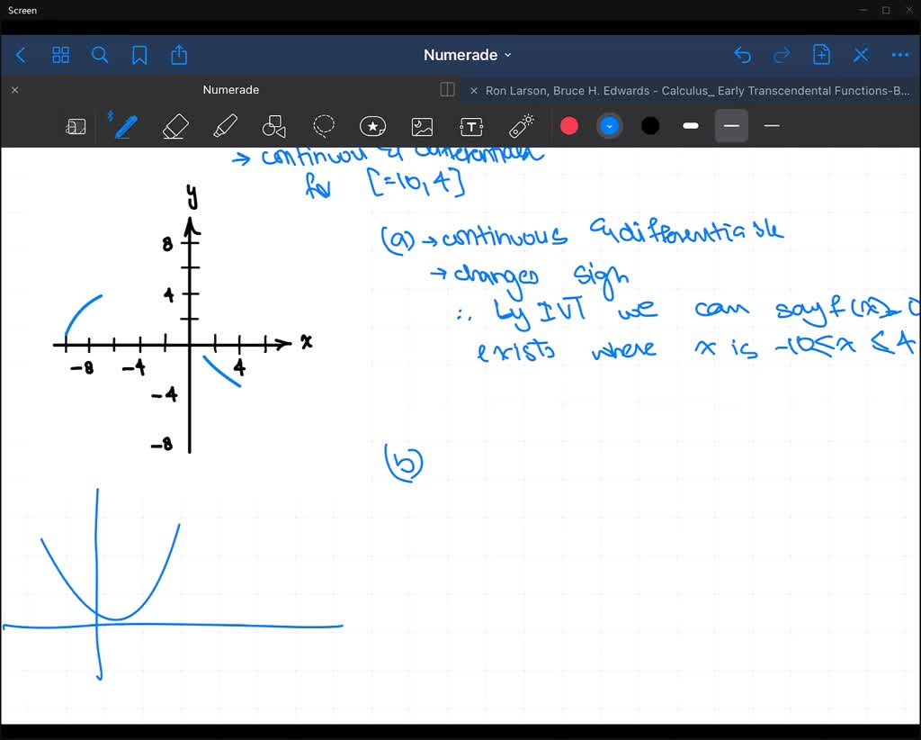 SOLVED:The figure shows two parts of the graph of a continuous ...