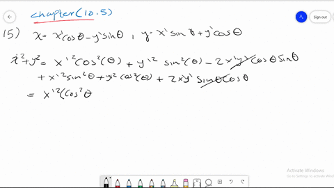 SOLVED:Let an x^{\prime} y^{\prime} -coordinate s…