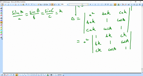 SOLVED:If a, b and c are the sides of a triangle and A, B and C are the angles opposite to a, b ...