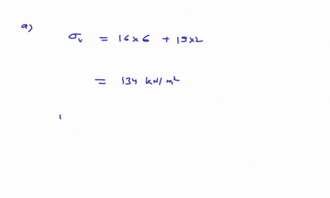 SOLVED: A layer of sand extends from ground level to a depth of 9 m and ...