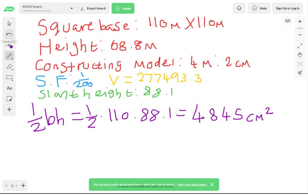SOLVED:The Mankaure Pyramid in Egypt has a square base that is 110 ...
