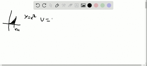 SOLVED:Shell method about other lines Let R be the region bounded by y ...