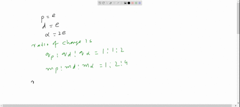 SOLVED:A proton, a deuteron and an ∝-particle having the same momentum, enters a region of ...