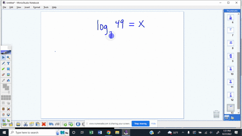 Find the exact value of each logarithm without using a calculator. log7 ...