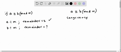 SOLVED:If a ≡b(m) and the remainder obtained when ^4 ' is divided by m ...