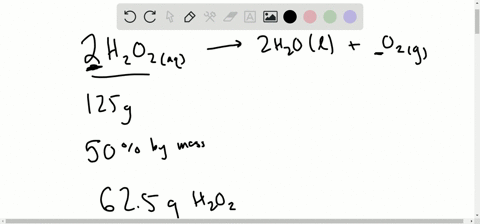 SOLVED:Concentrated hydrogen peroxide solutions are explosively ...