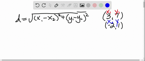 ⏩SOLVED:Find the distance between A(3,7) and B(-2,1) . Round to the ...
