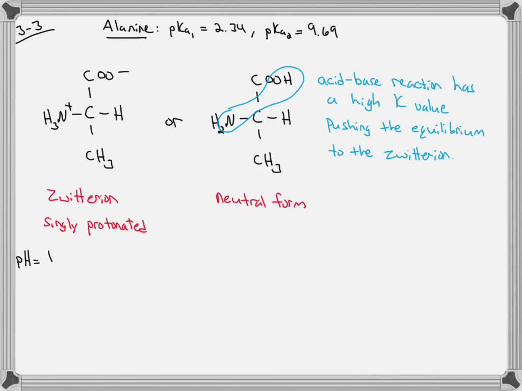 At a pH equal to the isoelectric point of alanine, the n e t charge on ...
