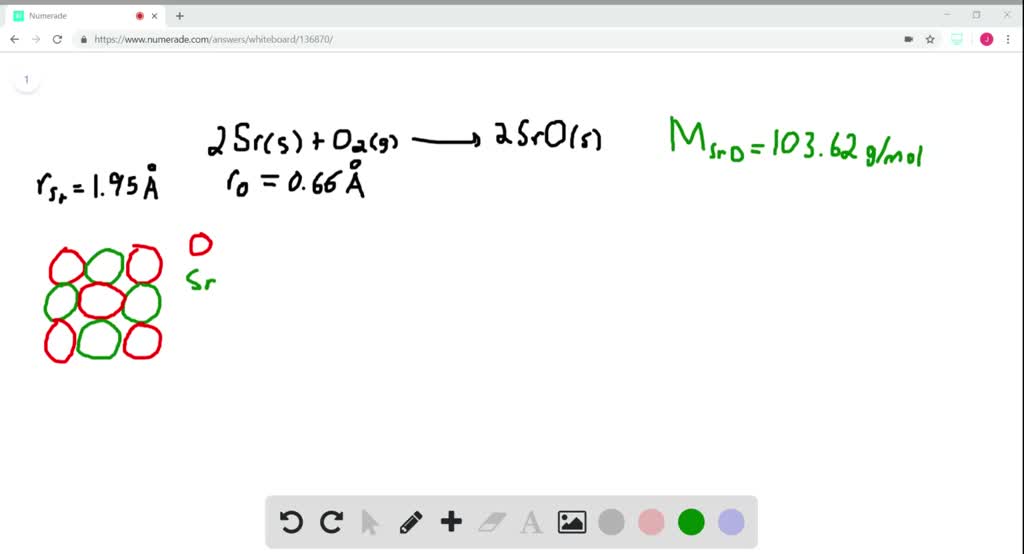 SOLVED:The ionic substance strontium oxide, SrO,