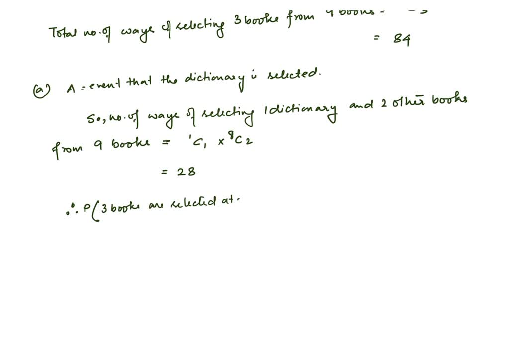 If 3 books are picked at random from a shelf containing 5 novels, 3 ...