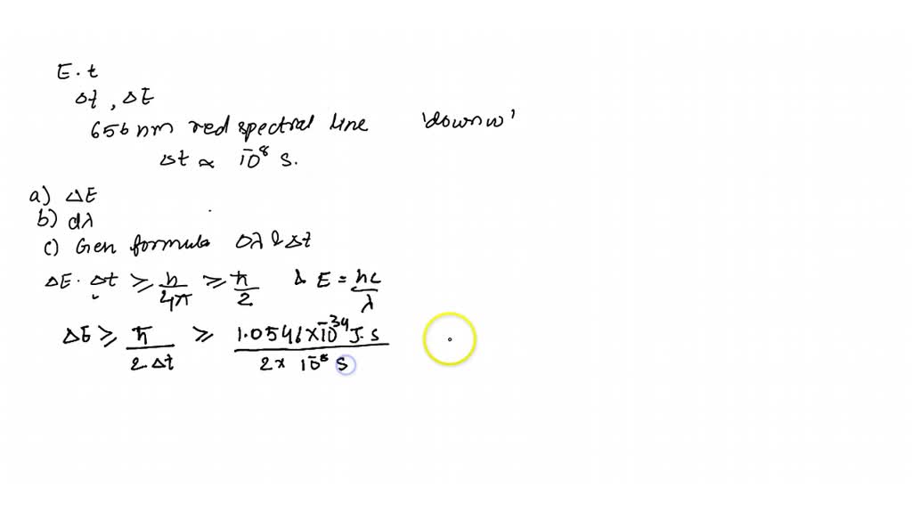 SOLVED:Another important uncertainty principle is encountered in time ...