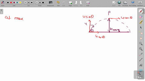 SOLVED: A particle projected with an initial velocity u at angle θfrom the ground. The work done ...