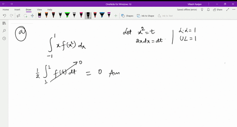 SOLVED:Substitutions Suppose that f is an even integrable function with ∫0^8 f(x) d x=9 a ...