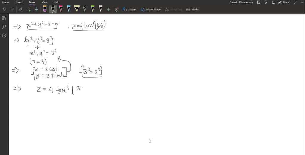 SOLVED: Find a parametric representation of the following curves. Helix x^2+y^2-9, z=4 arctan (y ...