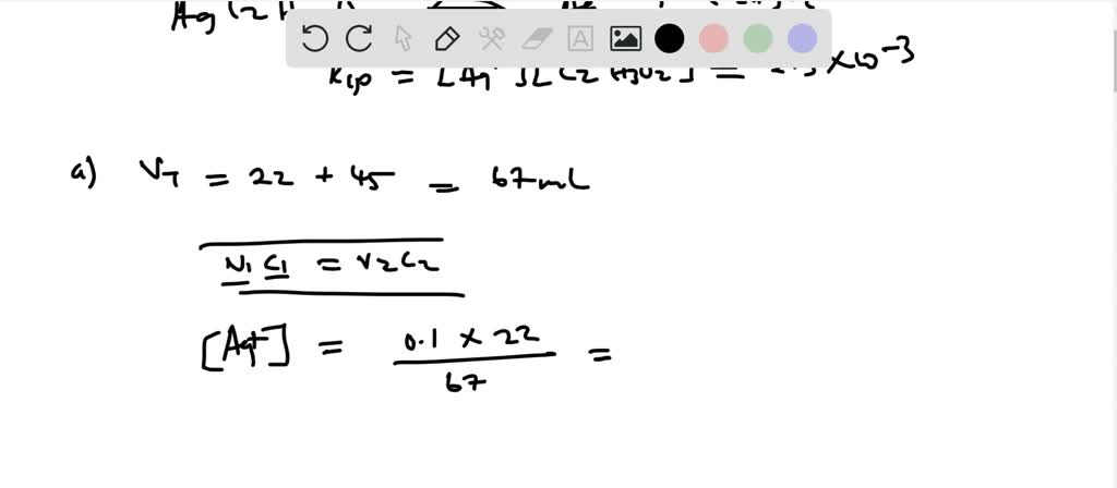 SOLVED: Would a precipitate of silver acetate form if 22.0 mL of 0.100 ...