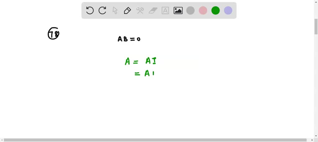 SOLVED:Your friend has two square matrices A and B, neither of them the ...