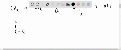 SOLVED:(a) Describe the reaction of methane with chlorine in ultraviolet light. (b) Write ...