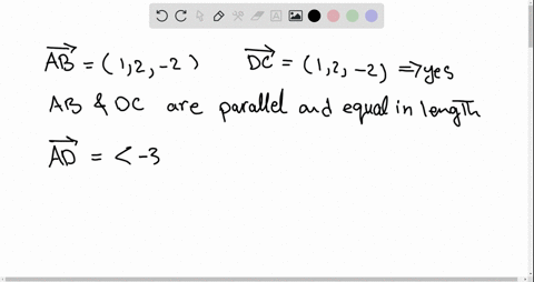 SOLVED:(a) verify that the points are the vertices of a parallelogram and (b) find its area. A(2 ...