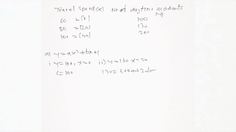 ⏩SOLVED:(A) Use the quadratic regression feature on a graphing… | Numerade