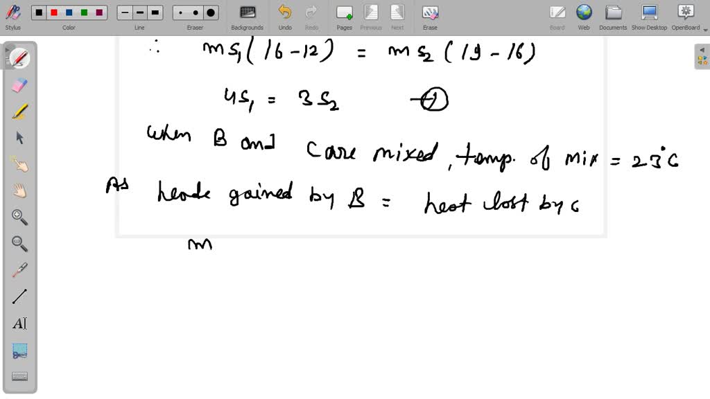 SOLVED:The temperature of equal masses of three different liquids A, B and C are 12^∘ C, 19^∘ C ...