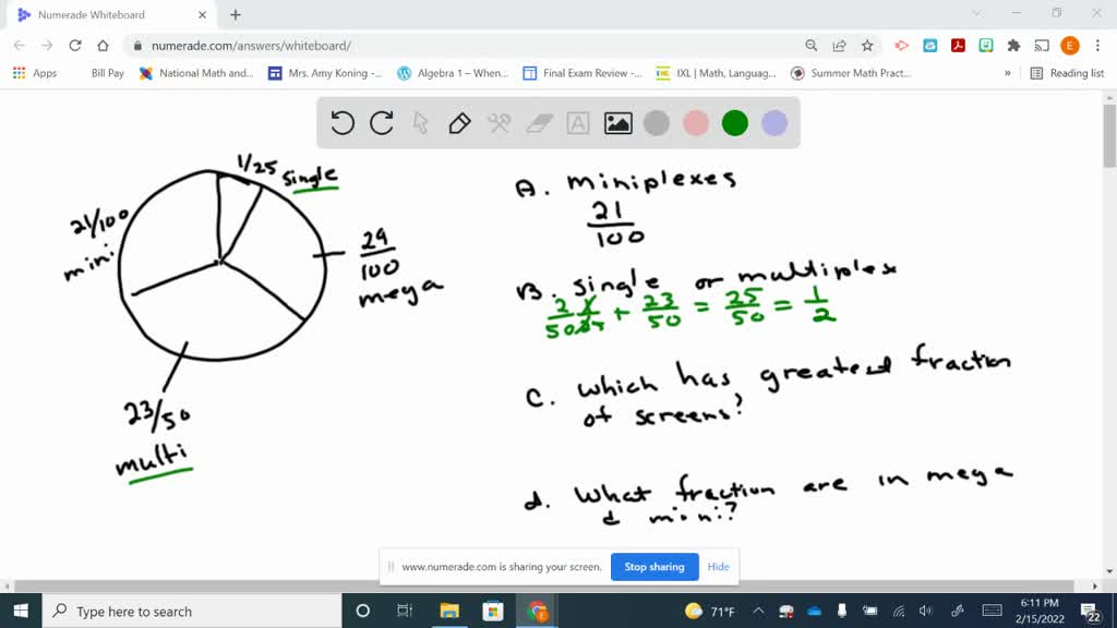 The graph shown is called a circle graph or a pie chart. Use the graph to answer Exercises 103 ...