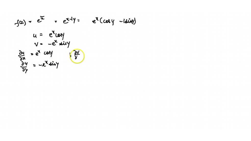 Use the Cauchy-Riemann conditions to find out whether the functions in ...