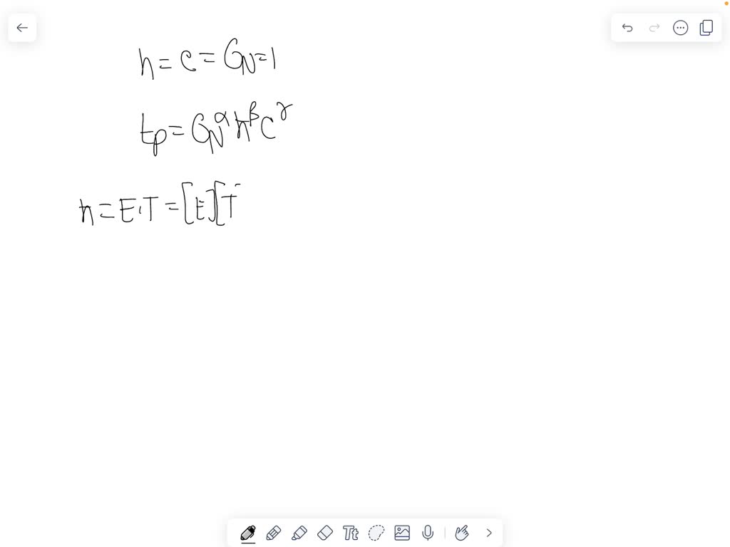 SOLVED: Planck Units. In this chapter, we discussed natural units in ...