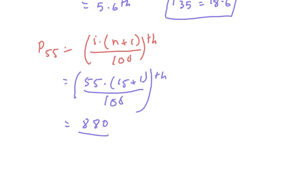 Compute the 35th percentile, the 55th percentile, Q1, Q2, and Q3 for ...